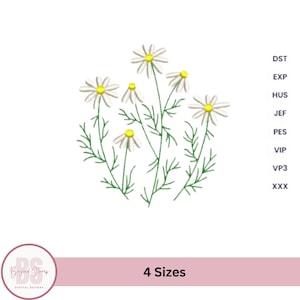 Daisy Embroidery Design Machine Embroidery Designs, Wildflowers ...