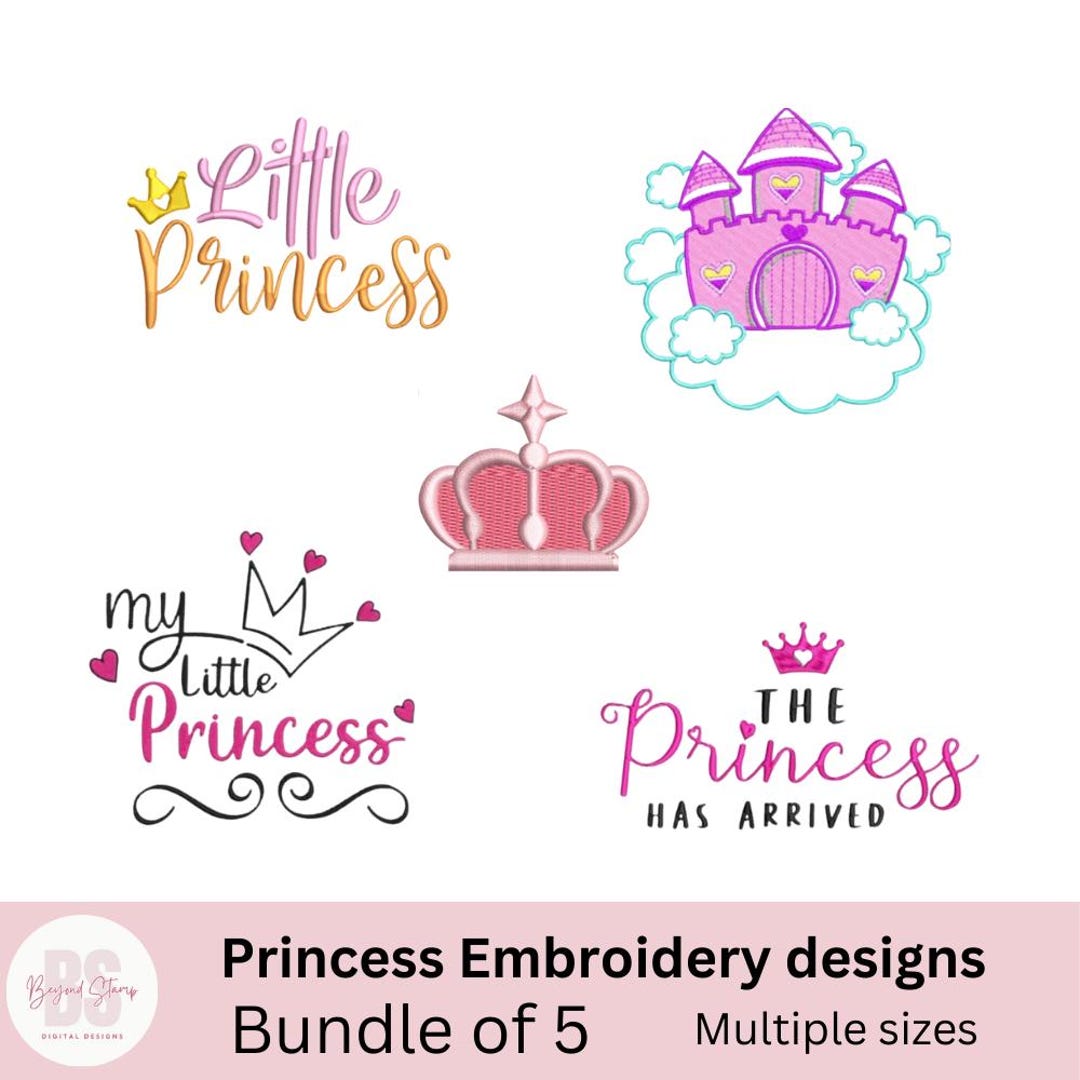 Little Princess Embroidery Designs, Baby Embroidery Designs, Baby ...