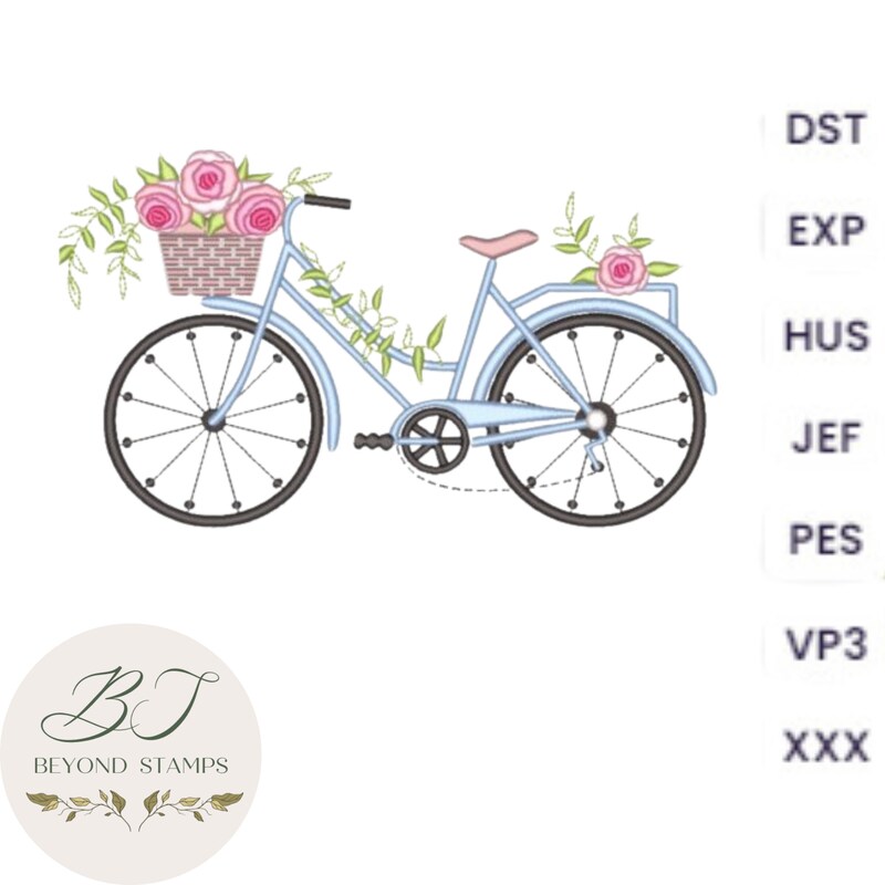 Bike Embroidery - Etsy