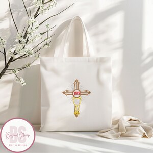 Christian Cross Machine Embroidery Design, JHS Embroidery Religious ...