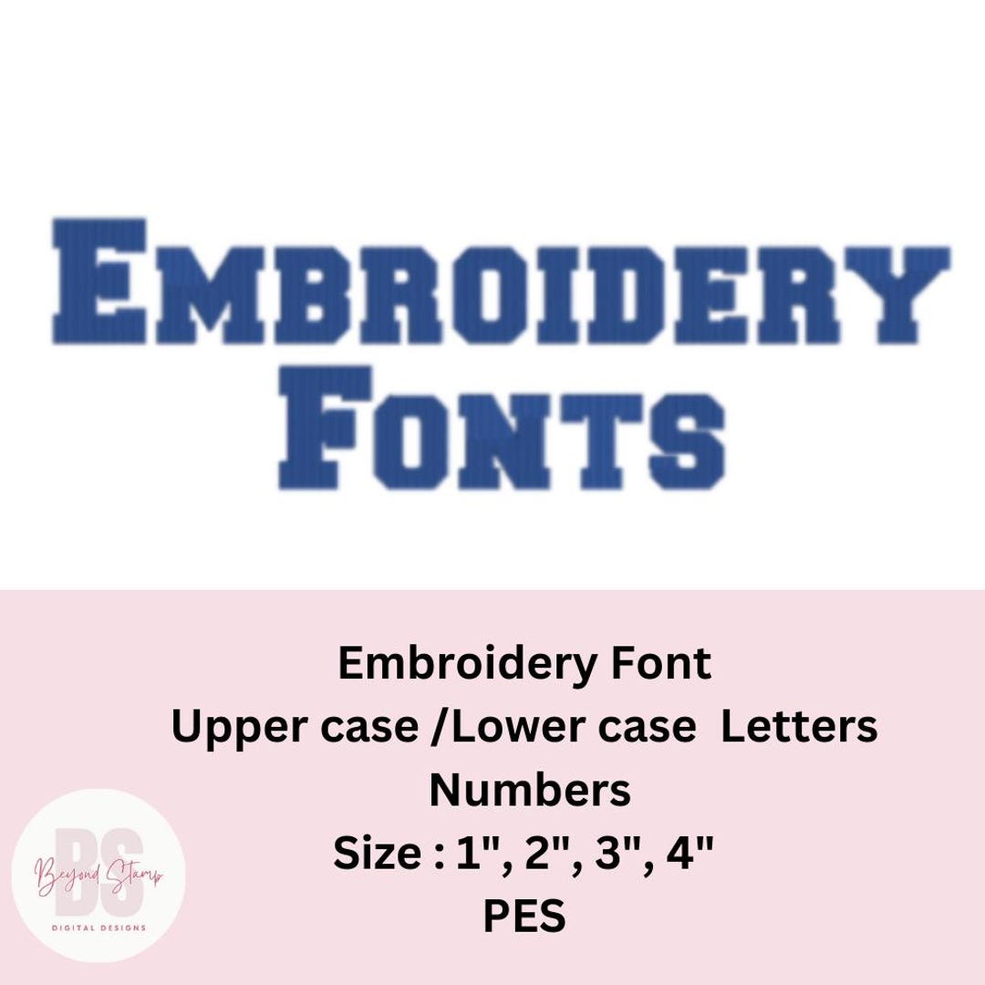 College Embroidery Font Design, Machine Embroidery Font PES Files ...