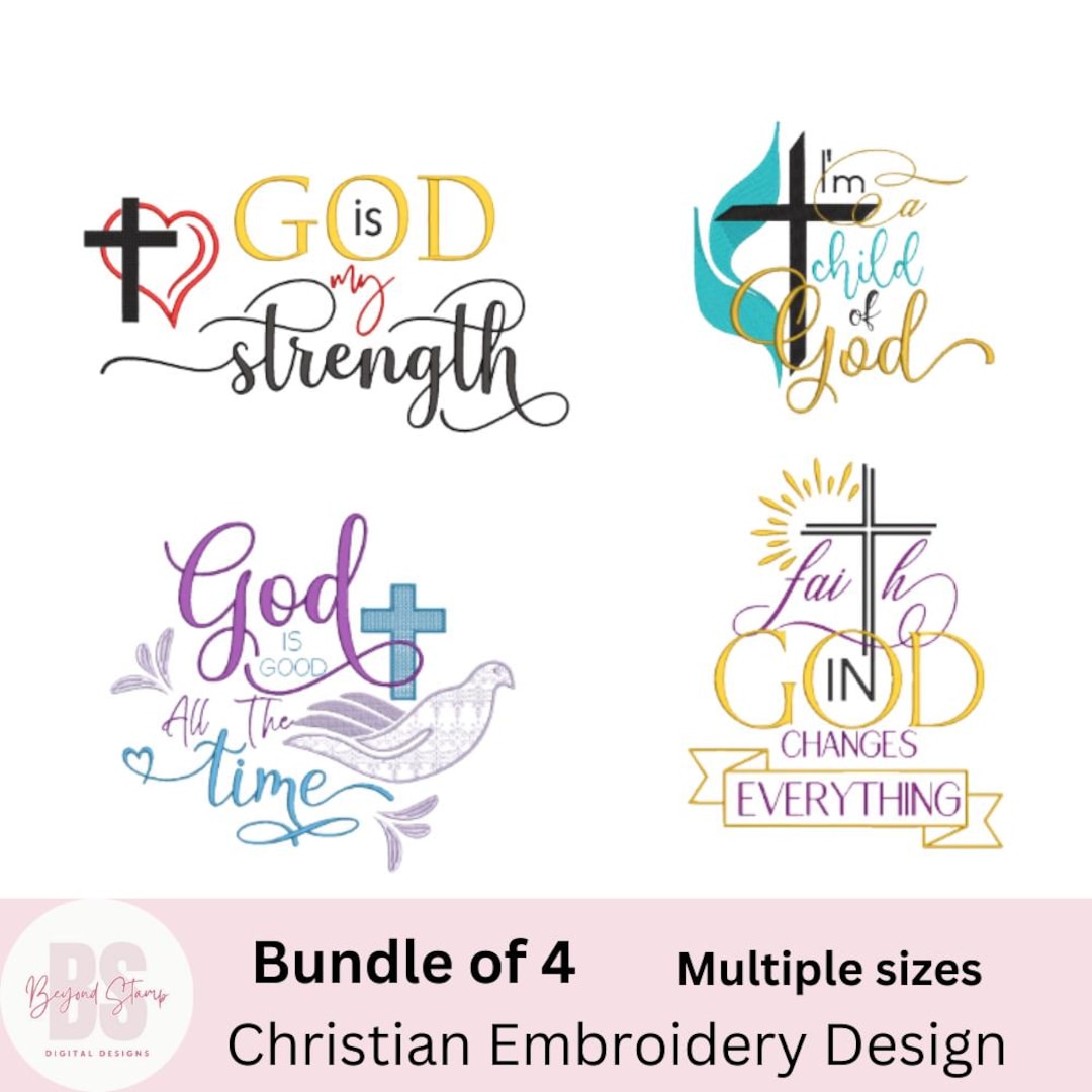 Christian Embroidery Designs, I Am Child of God Machine Embroidery ...