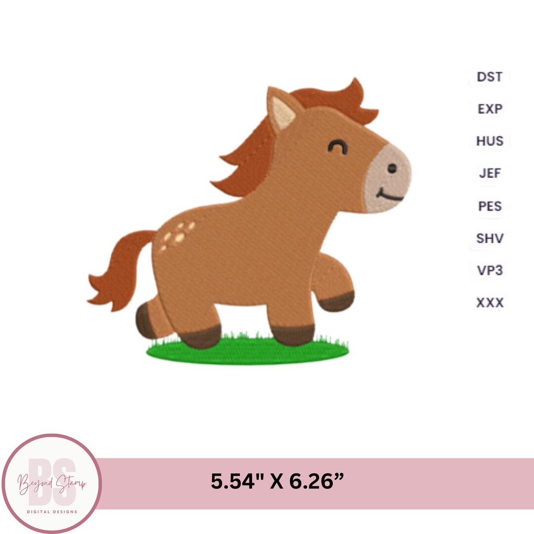 Kid Horse Embroidery Design, Pes Embroidery Designs Horse ,horses ...