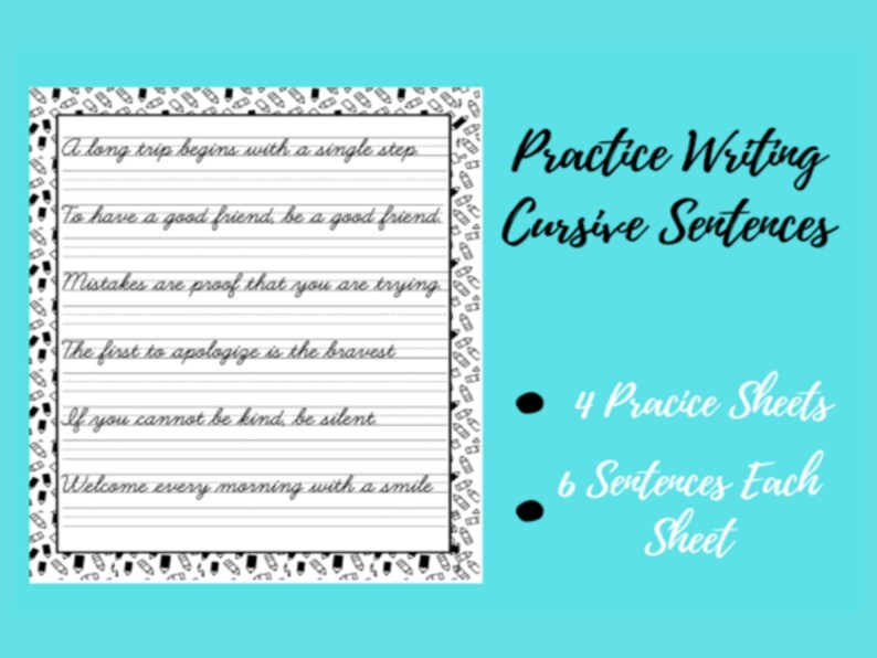Printable American Cursive Handwriting Worksheets Practice Letters ...