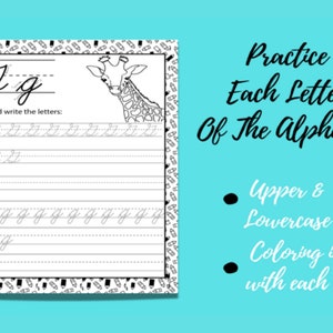 Printable American Cursive Handwriting Worksheets Practice Letters ...