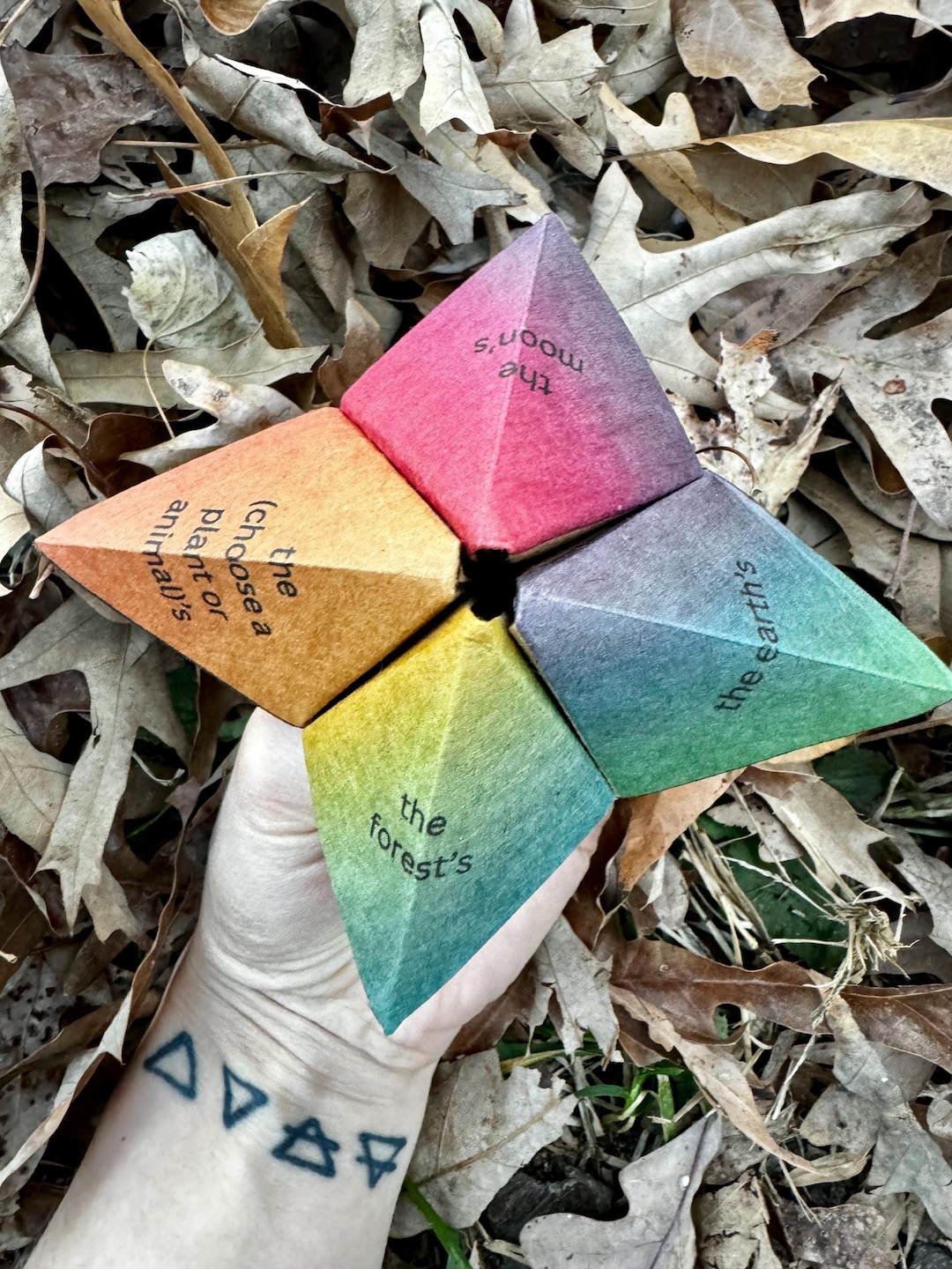 The Fortune Teller’s Poet - Origami Fortune Teller Poetry Prompt ...
