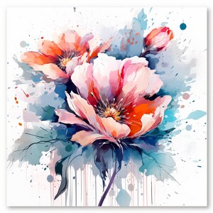 Pack of 8 Beautiful Floral Matte Stickers - Etsy