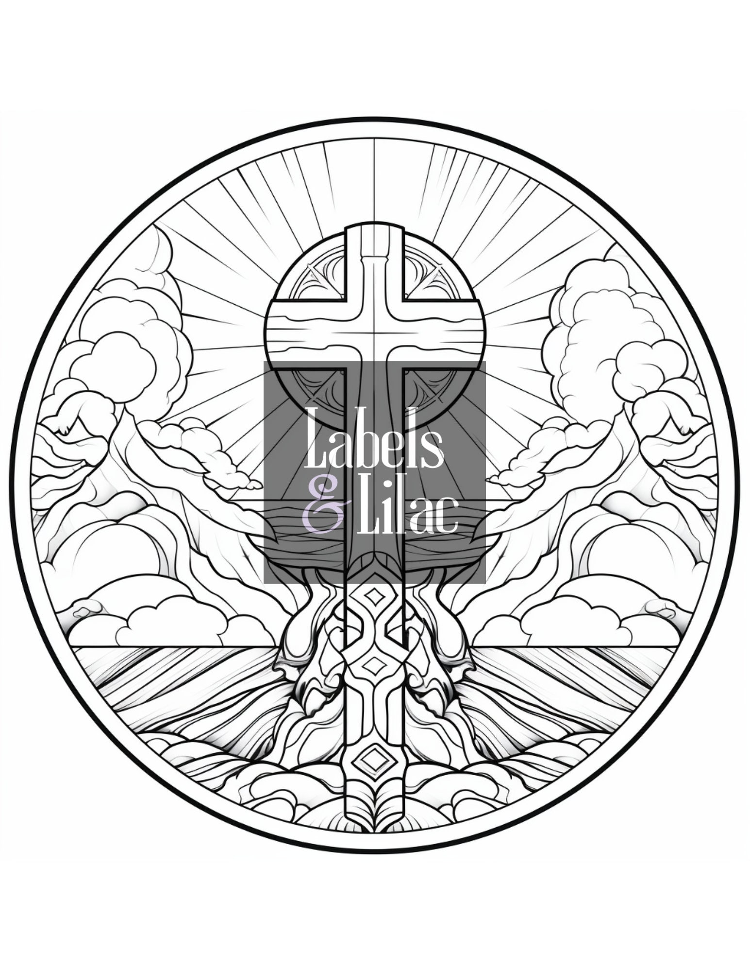 10 Faith Coloring Pages - PNG Files - Etsy