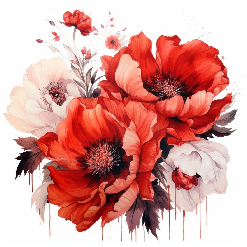 Pack of 8 Beautiful Floral Matte Stickers - Etsy