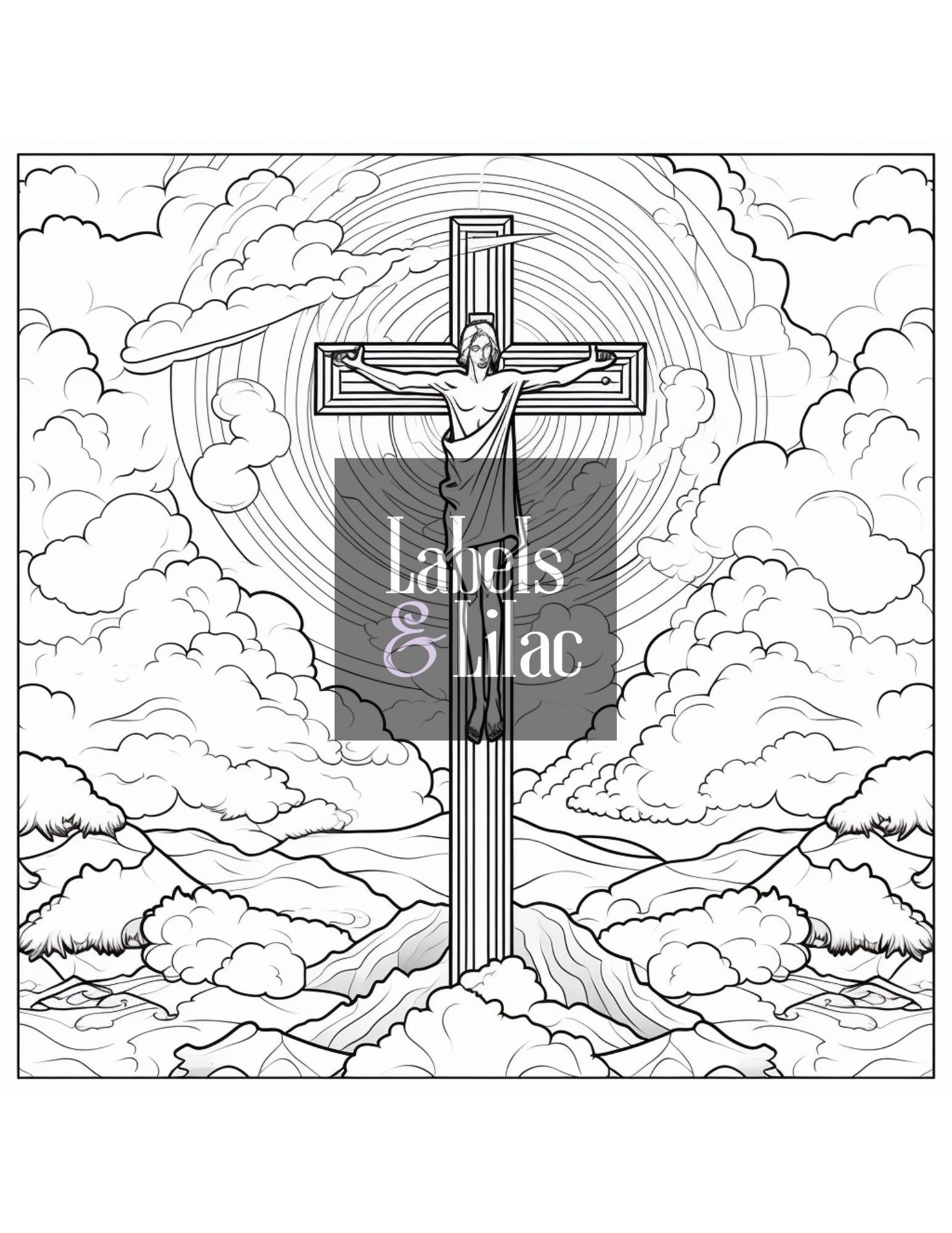 10 Faith Coloring Pages - PNG Files - Etsy