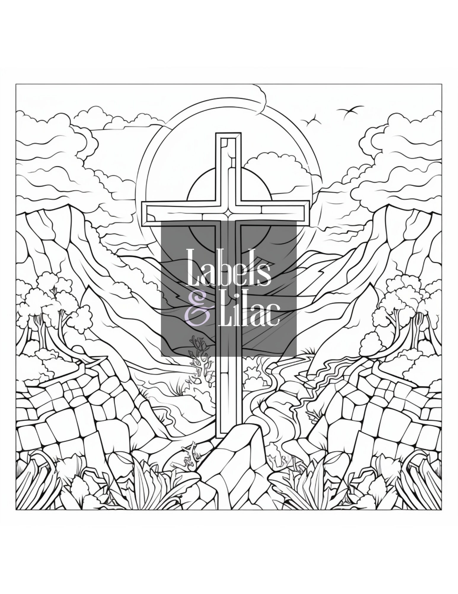 10 Faith Coloring Pages - PNG Files - Etsy