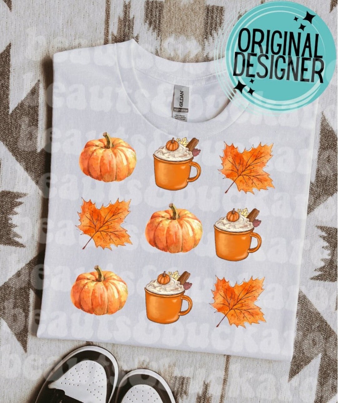 Fall Trio Bundle Collage Leaves Latte Png - Etsy