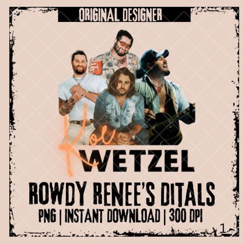 Koe Wetzel Digital Download for Sublimation Screen Print Dtg Dtf Htv Transfers and More - Etsy