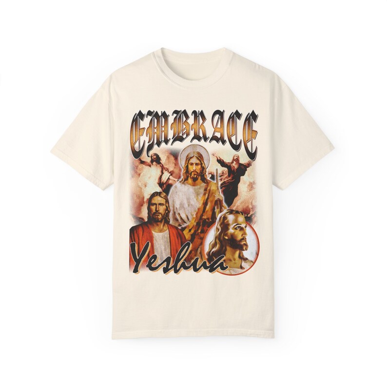 Urban Christian Streetwear Shirt Embrace Yeshua, Jesus Graphics, Modern ...