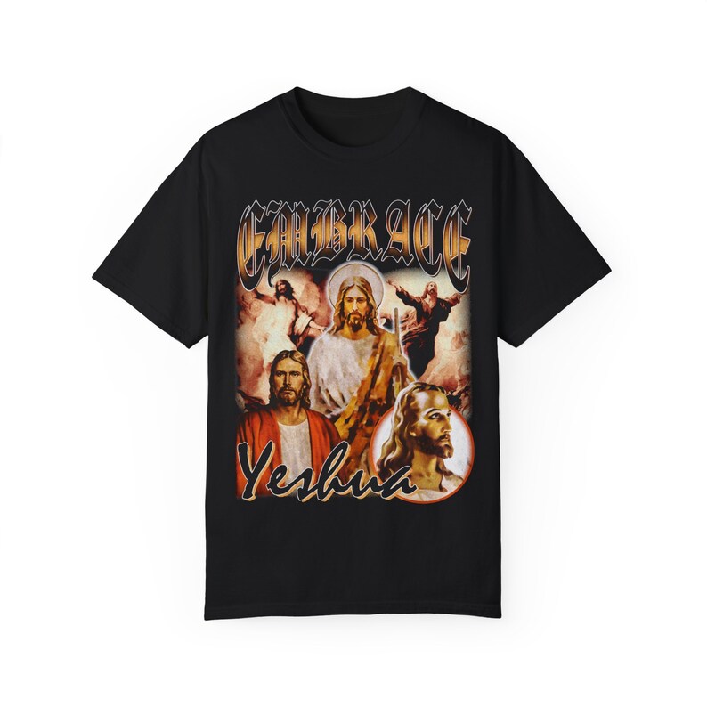 Urban Christian Streetwear Shirt Embrace Yeshua, Jesus Graphics, Modern ...