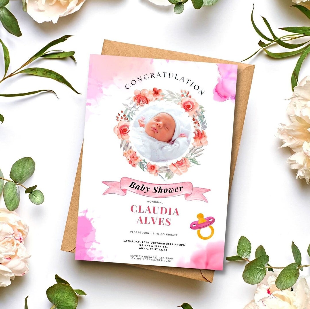 First Holy Baby Shower It's A Girl Baby Name Sign Holy - Etsy