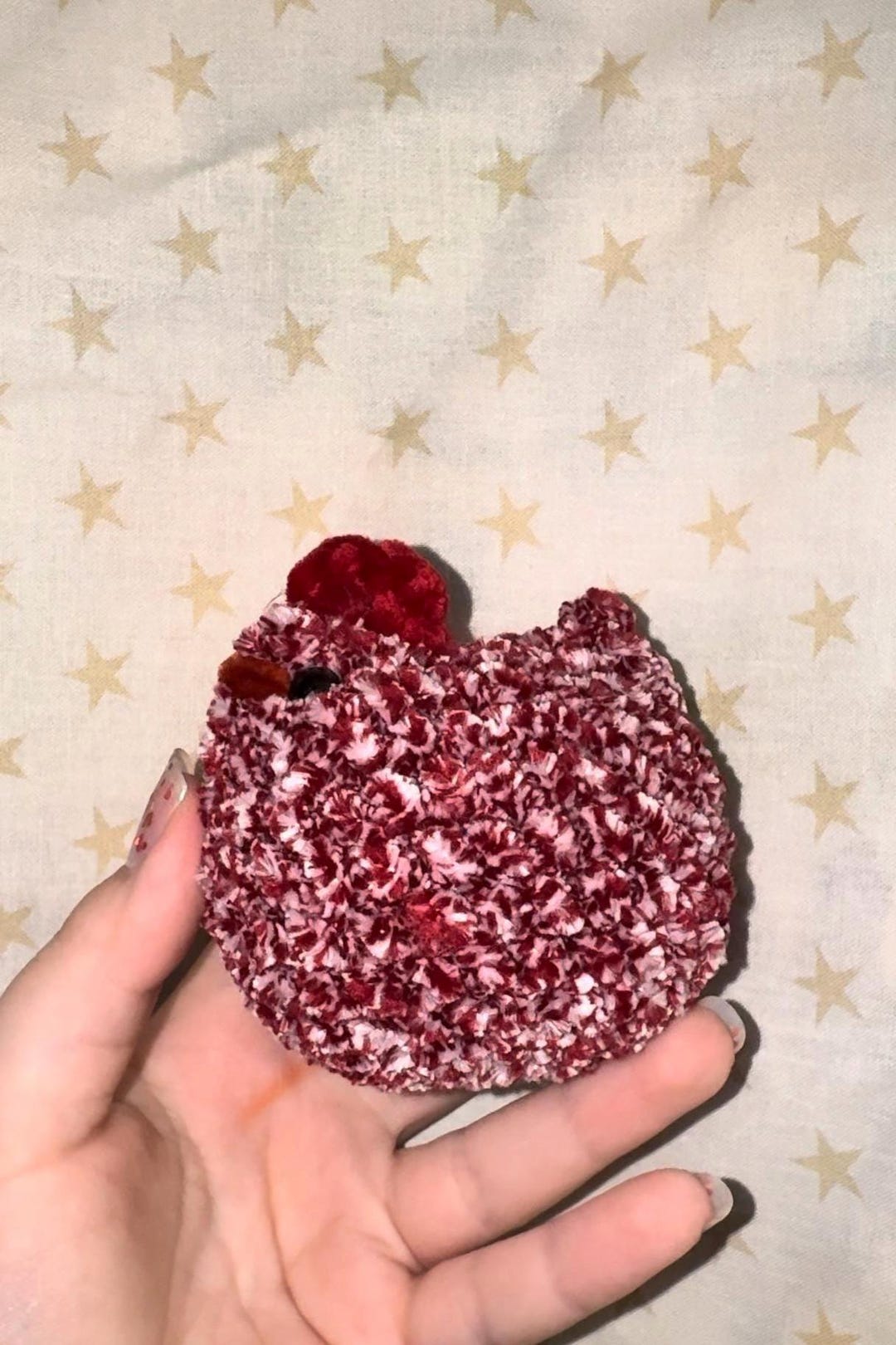 Miniature Mabel Chicken Plushie, Crochet Laying Hen, Chicken Crochet ...