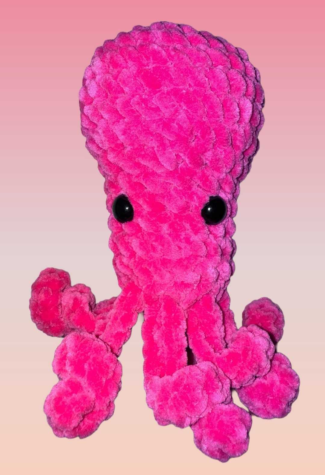 Crochet Hot Pink Octopus, Octopus Plush, Crocheted Octopus Toy - Etsy