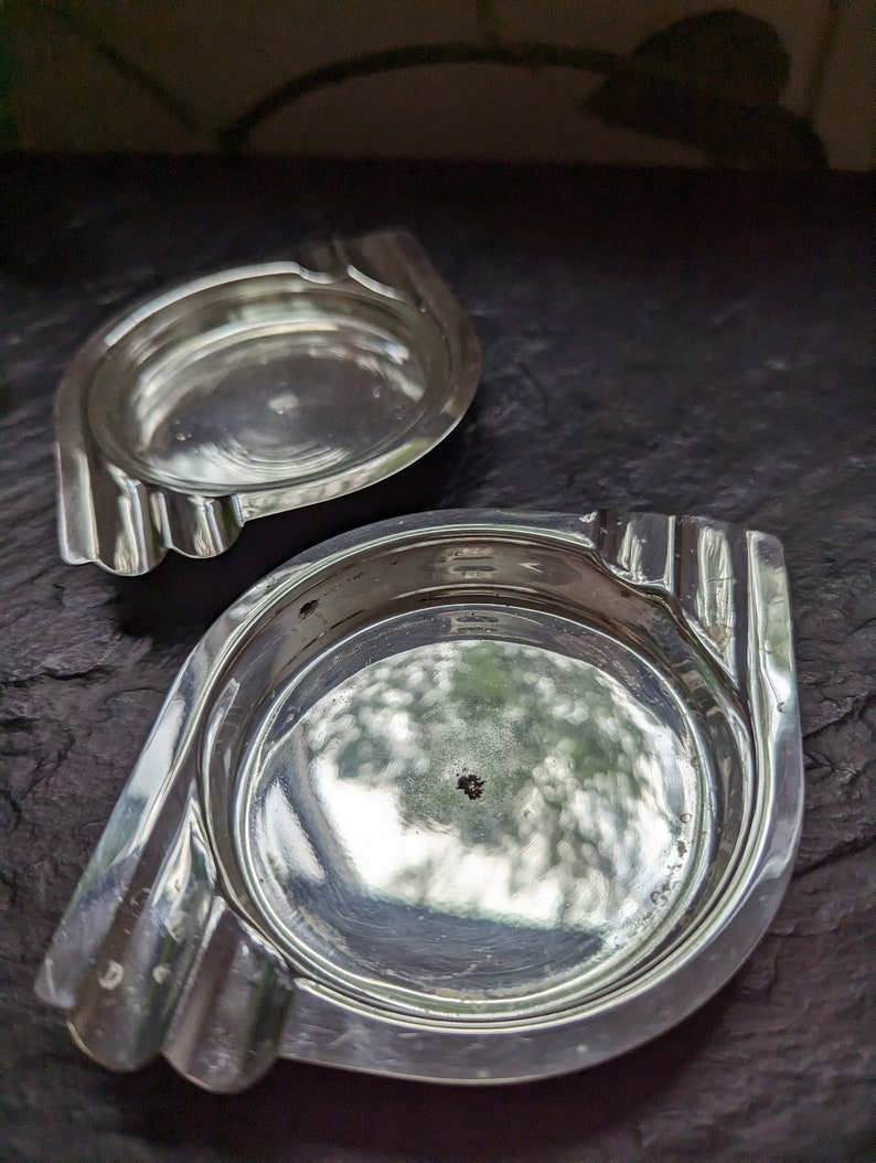 Mid Century Silver Plated Ashtray Set, Ashtray Gift Set With Box ...
