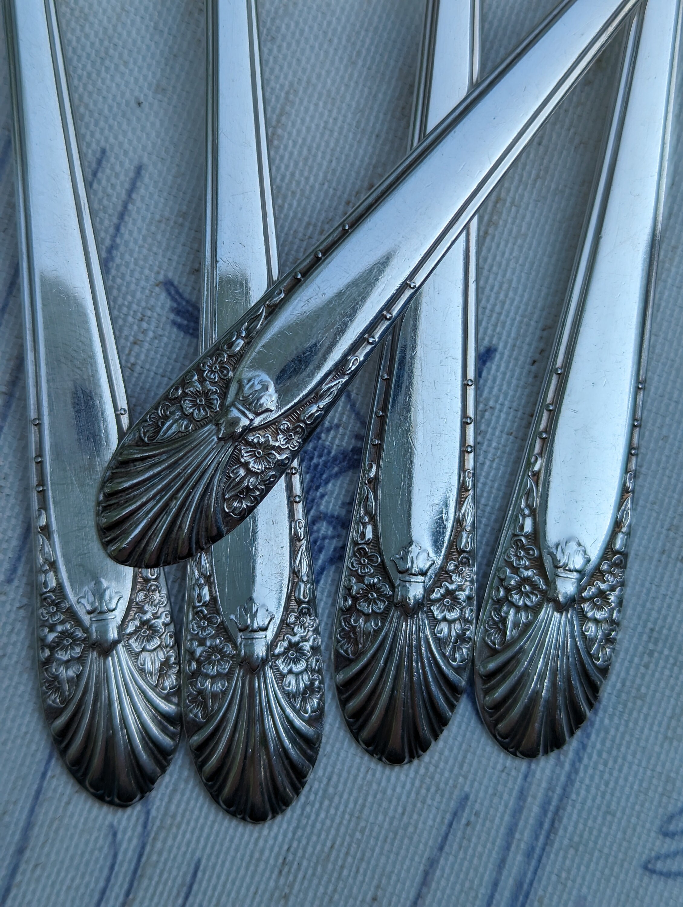 Radiance by Crown Silverplate Vintage Silver Plate Ice Tea Spoons Set ...