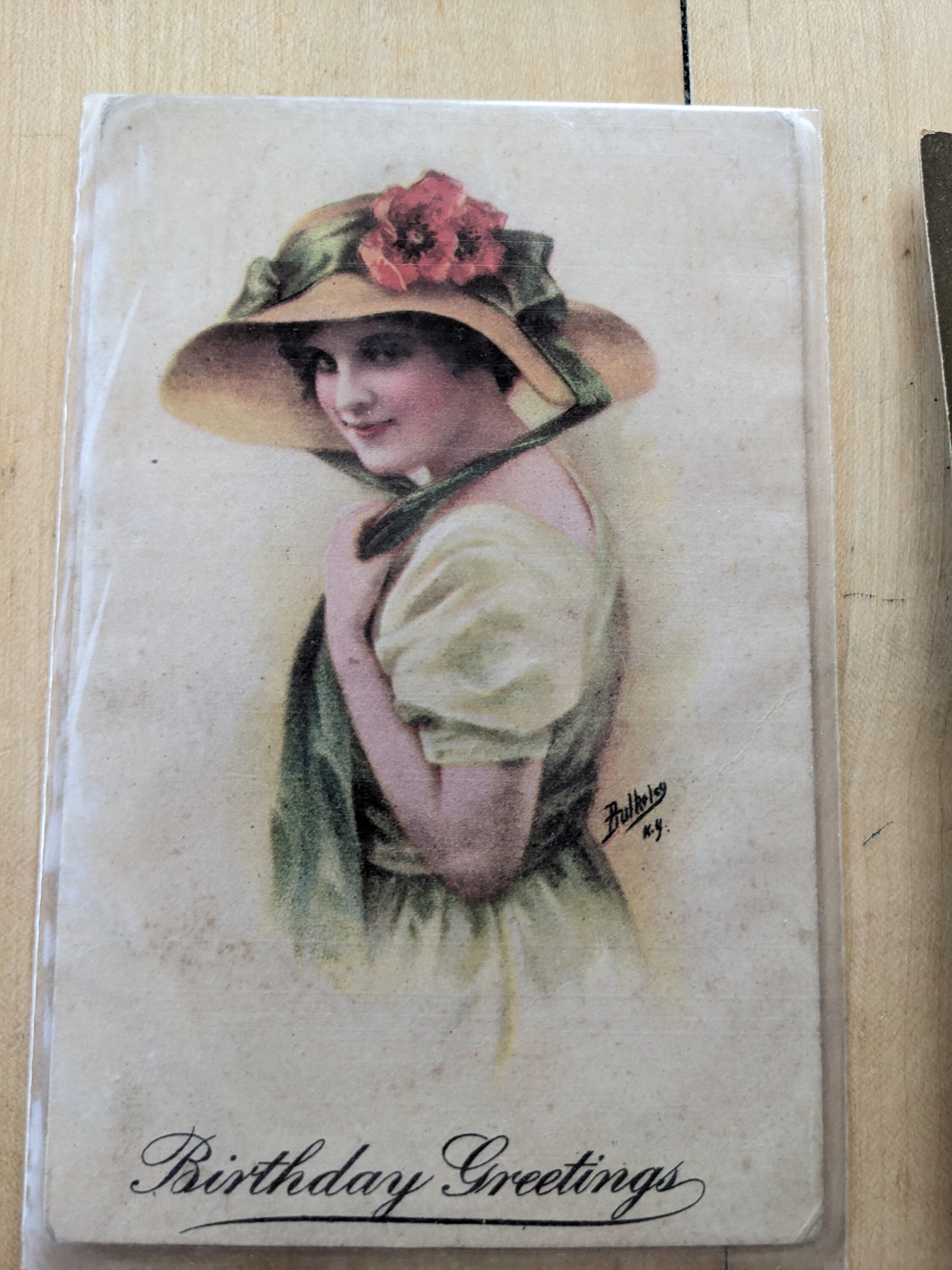 Antique Birthday Cards, Original Vintage Birthday Greetings, Unused ...