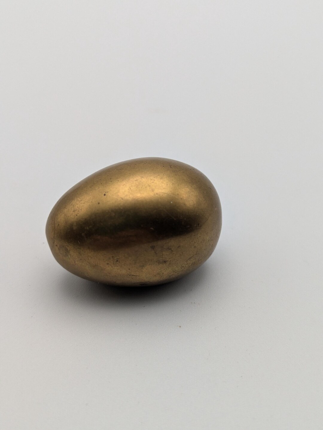 Vintage Solid Brass Egg, Midcentury Brass Solid Egg, Vintage Brass ...