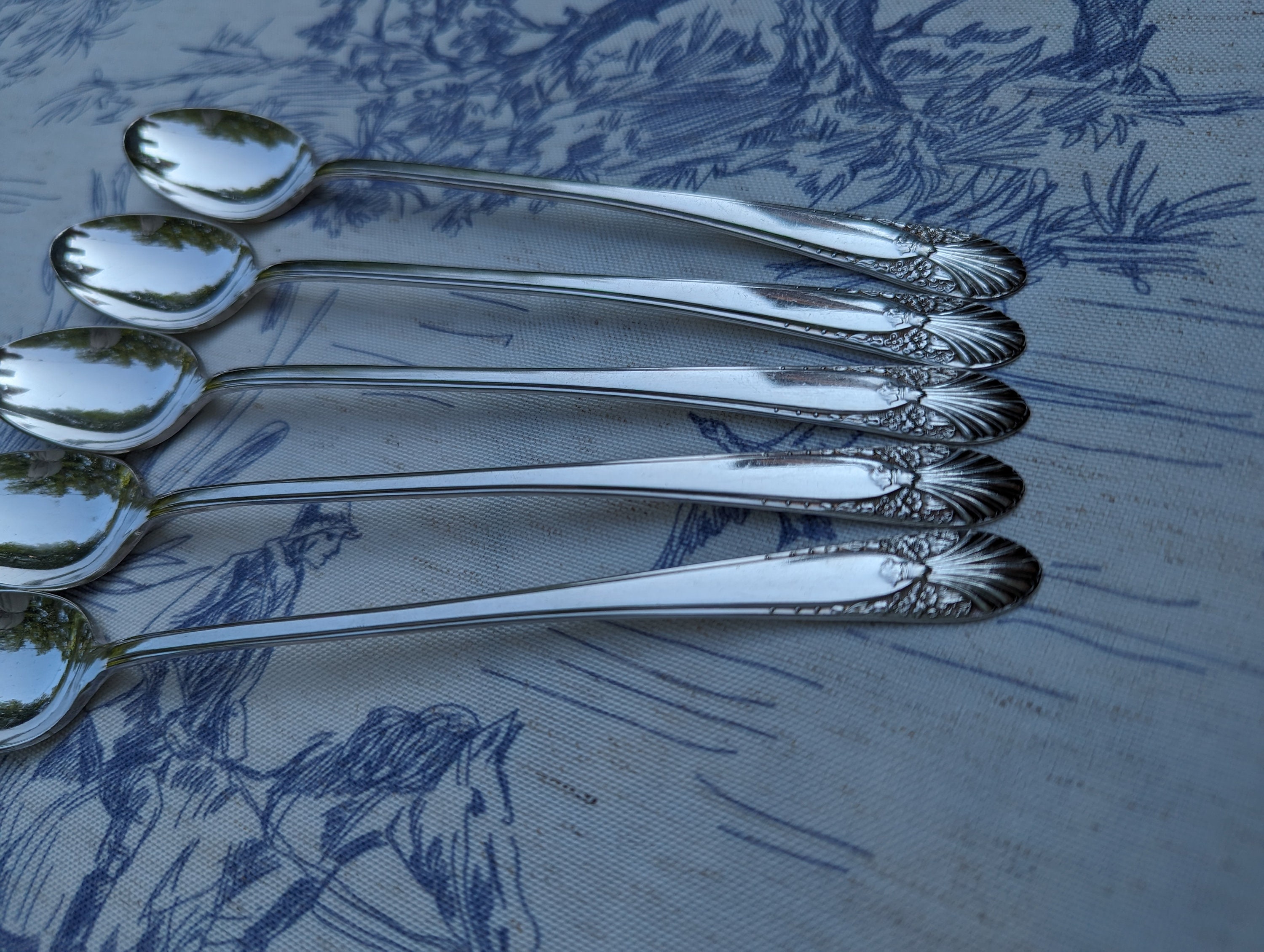 Radiance by Crown Silverplate Vintage Silver Plate Ice Tea Spoons Set ...