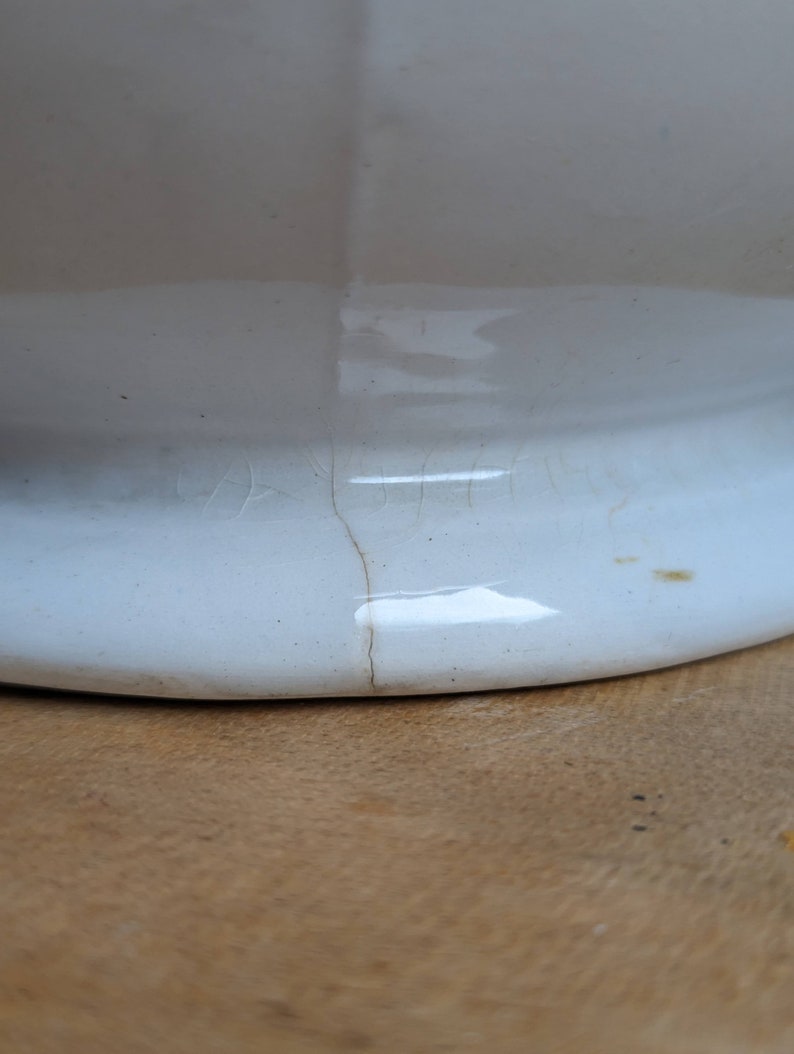 Large Antique White Davenport Ironstone Pitcher With Corn and Oats ...