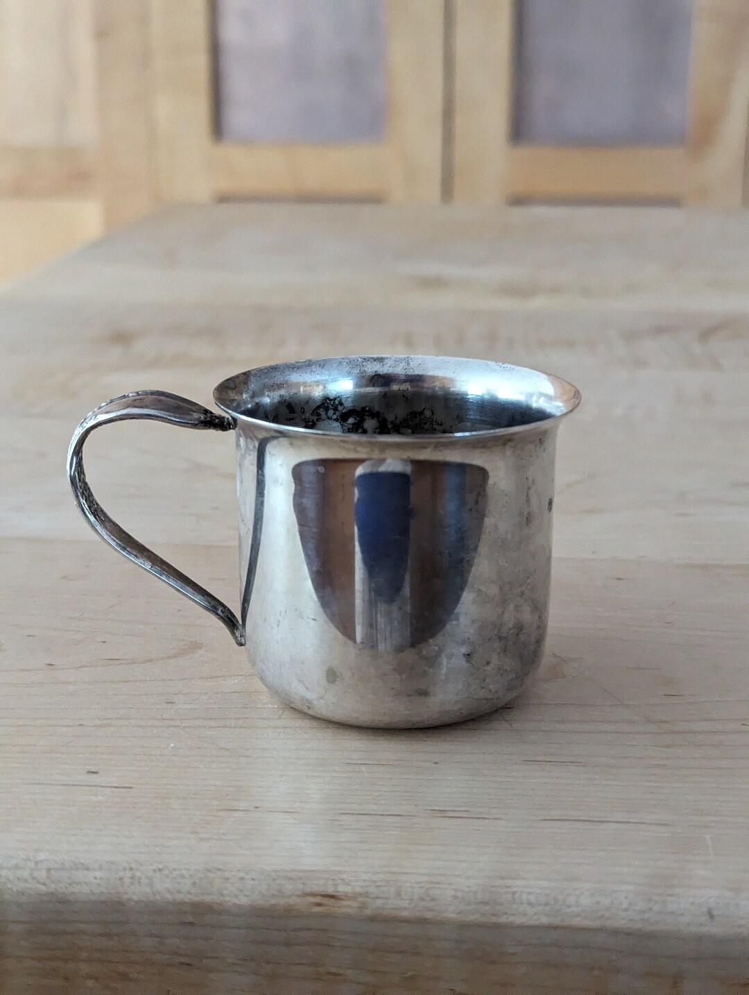 Antique Silverplate Child's Cup, International Silver Company Baby Cup ...