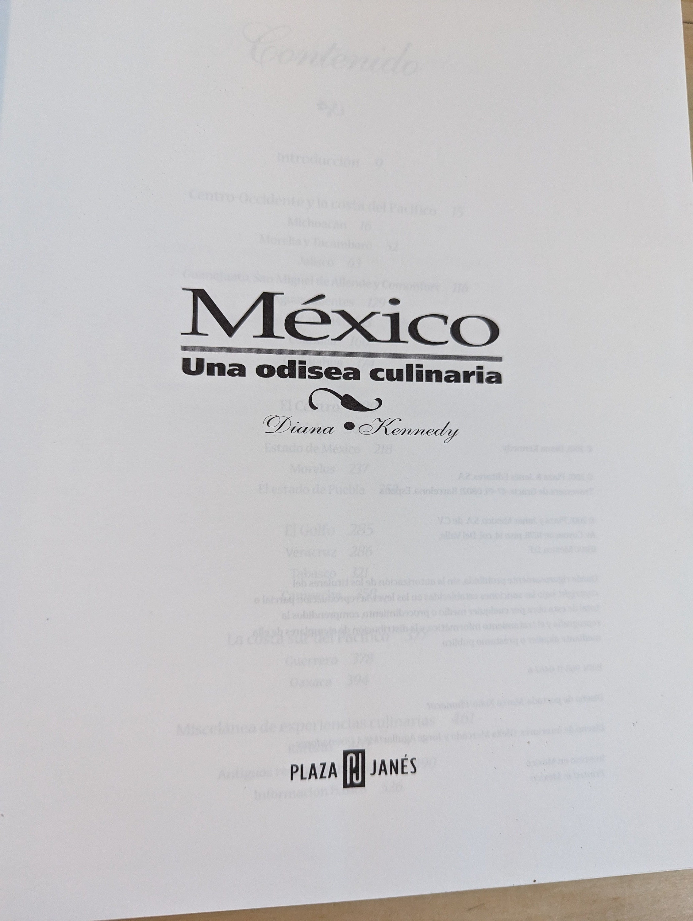 Mexico: Una Odisea Culinaria (spanish Edition) Hardcover Diana Kennedy ...