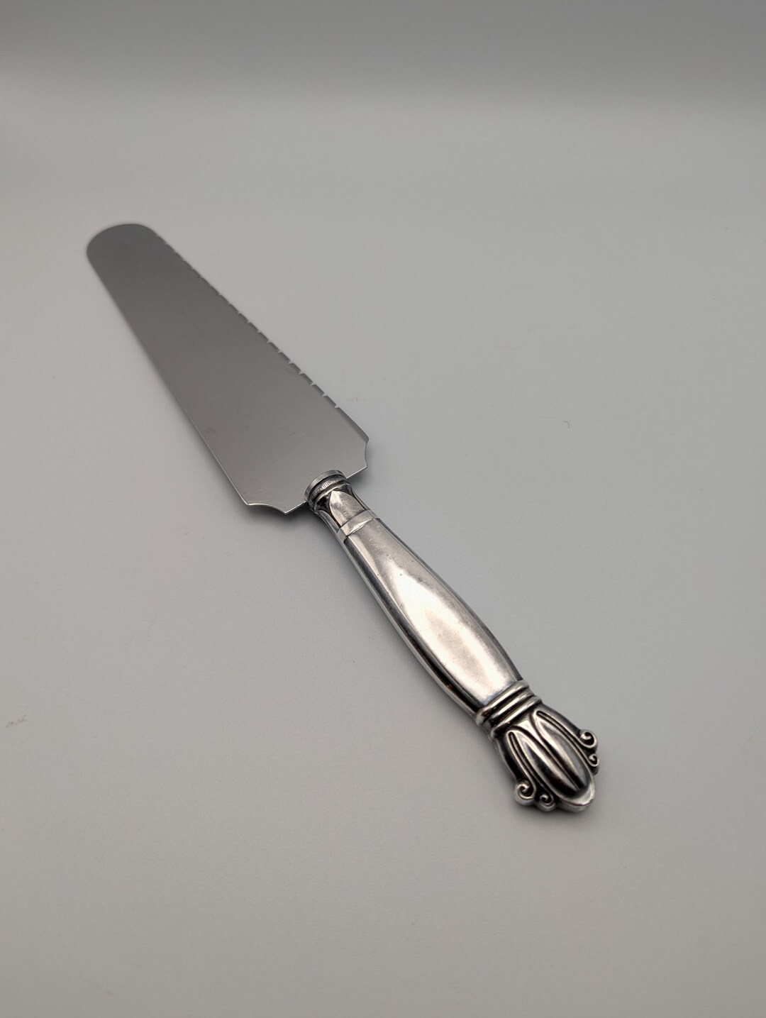 Vintage Web Sterling Silver Handle Cake Knife Web Silver Co. Jenny Lind ...