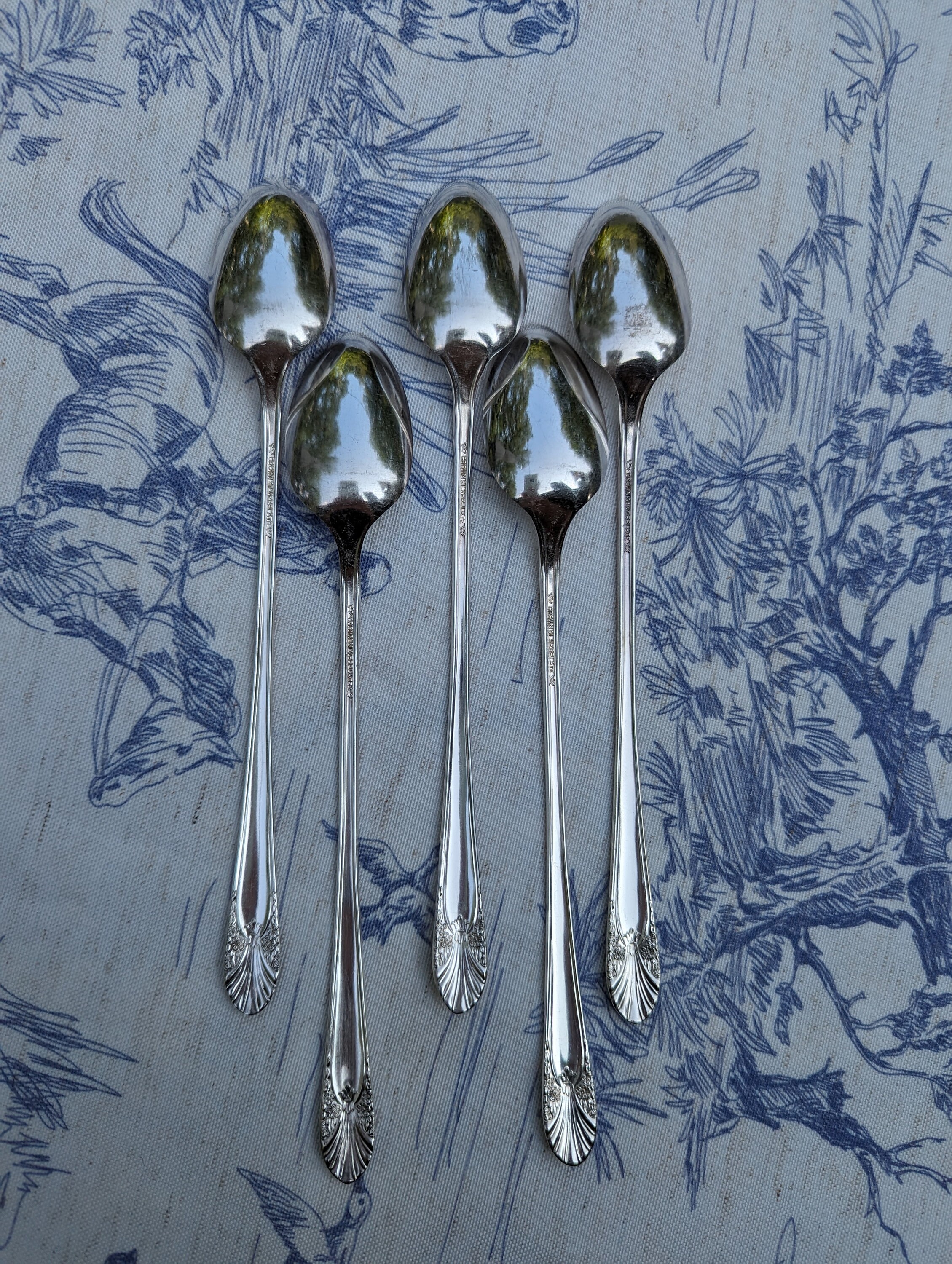 Radiance by Crown Silverplate Vintage Silver Plate Ice Tea Spoons Set ...
