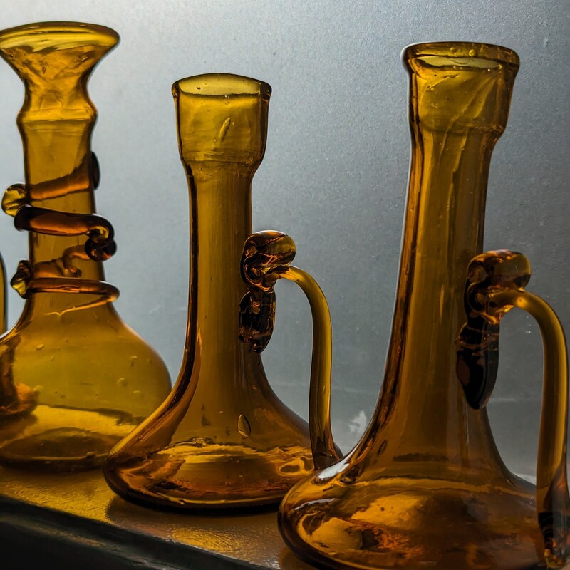 Amber Glass Jug - Etsy