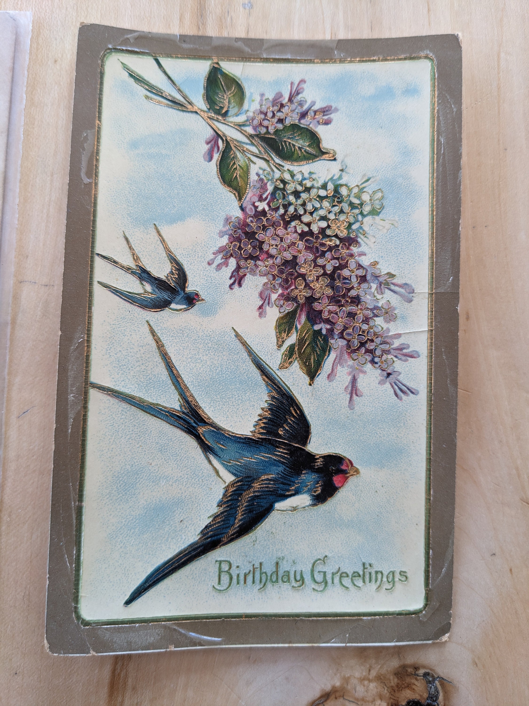 Antique Birthday Cards, Original Vintage Birthday Greetings, Unused ...