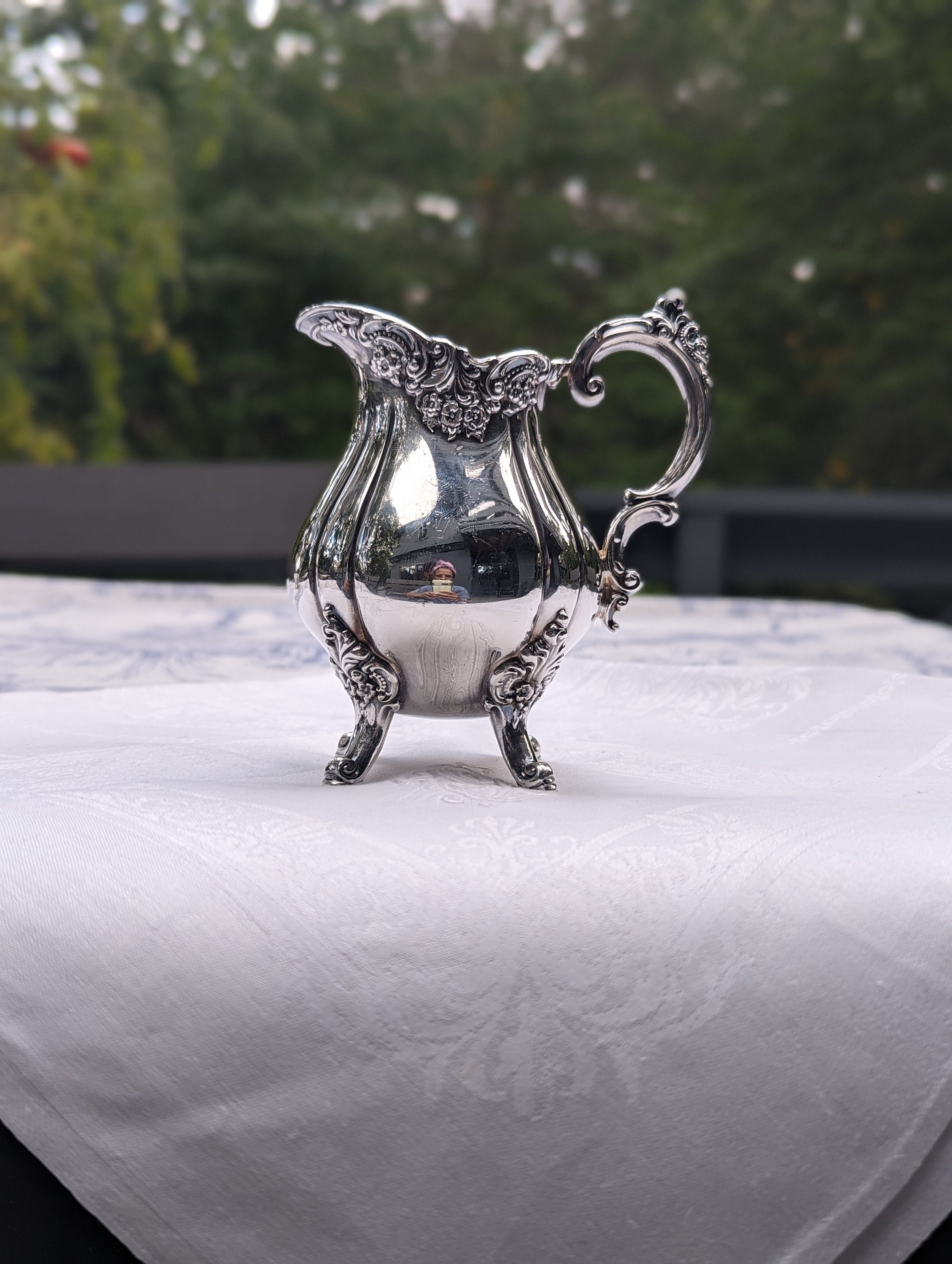 Vintage Silver Plated Baroque by Wallace Creamer, Ornate Silverplate ...