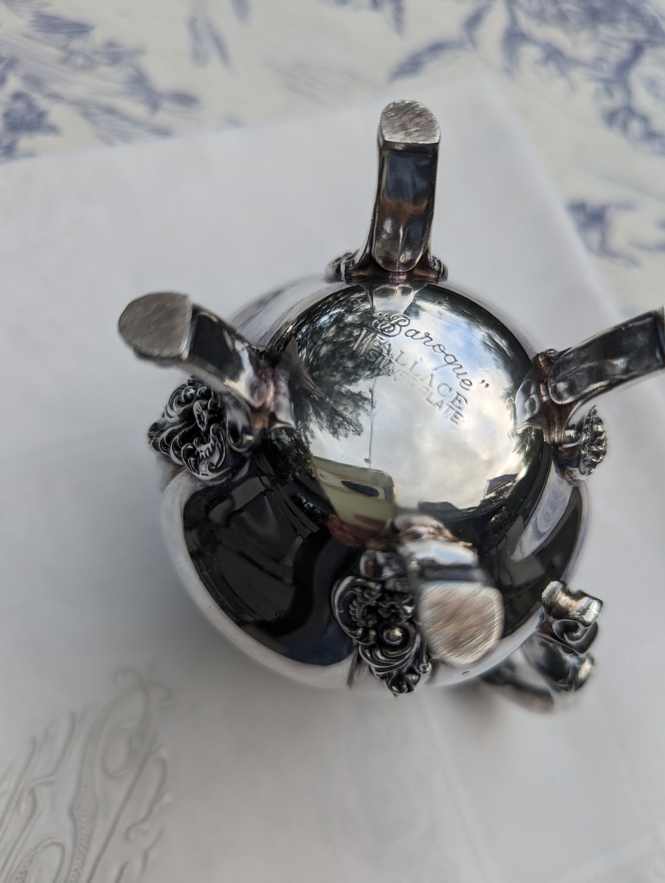 Vintage Silver Plated Baroque by Wallace Creamer, Ornate Silverplate ...