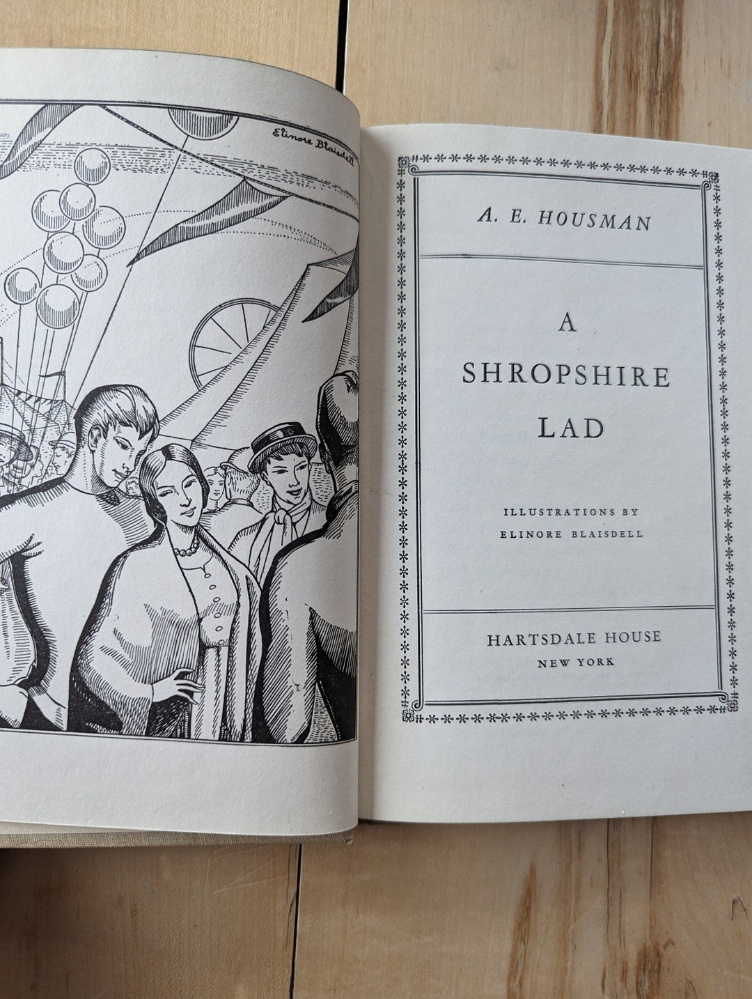 Vintage Hardcover Poetry Book A. E. Housman A Shropshire Lad ...