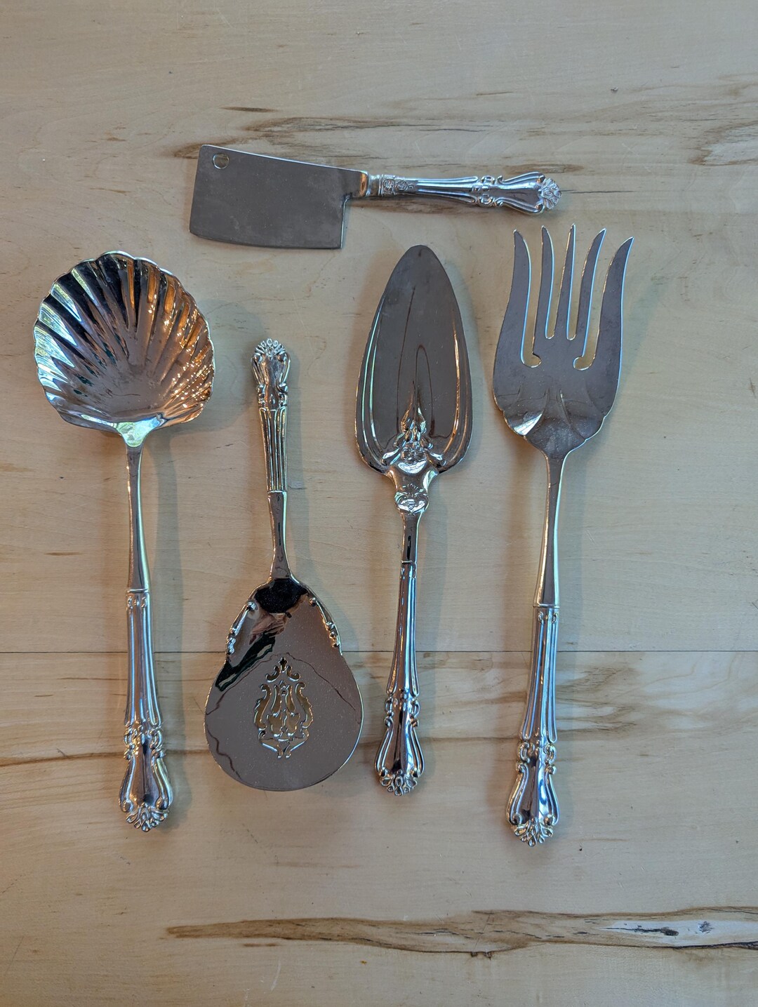 Vintage Silver Plated Serving Set Baroque Elegant Silver Serving Set - Etsy