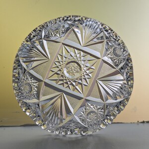 Antique ABP Cut Glass 5 in Lotus Pattern Bowl by Eggington C1899 ...