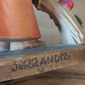 ANRI Juan Ferrandiz 6" Scale "the Gardener" Figurine Woodcarving Made ...