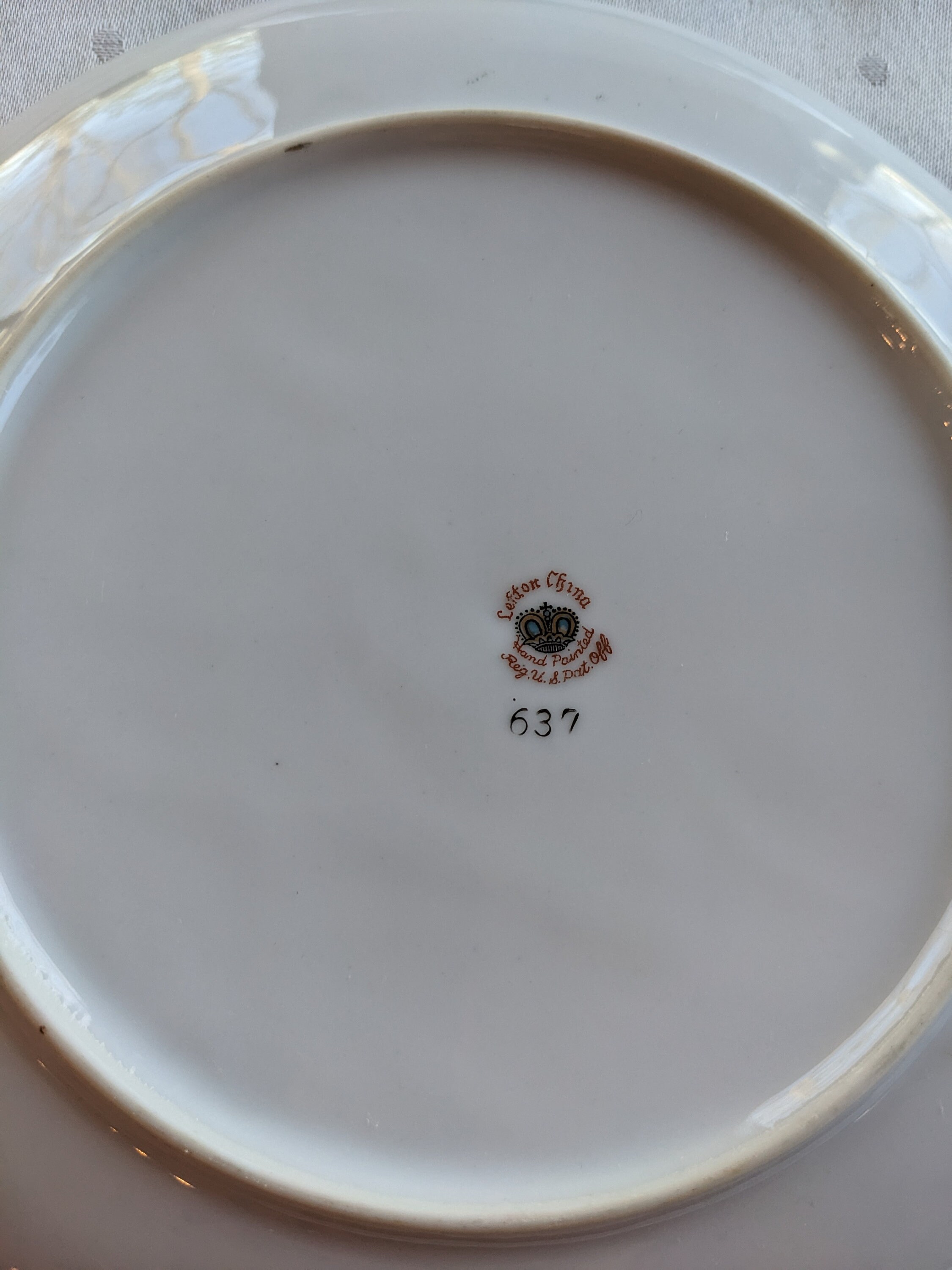 Lefton China Rose Chintz Vintage Vintage Pattern 637 Set of 2 Lunch ...