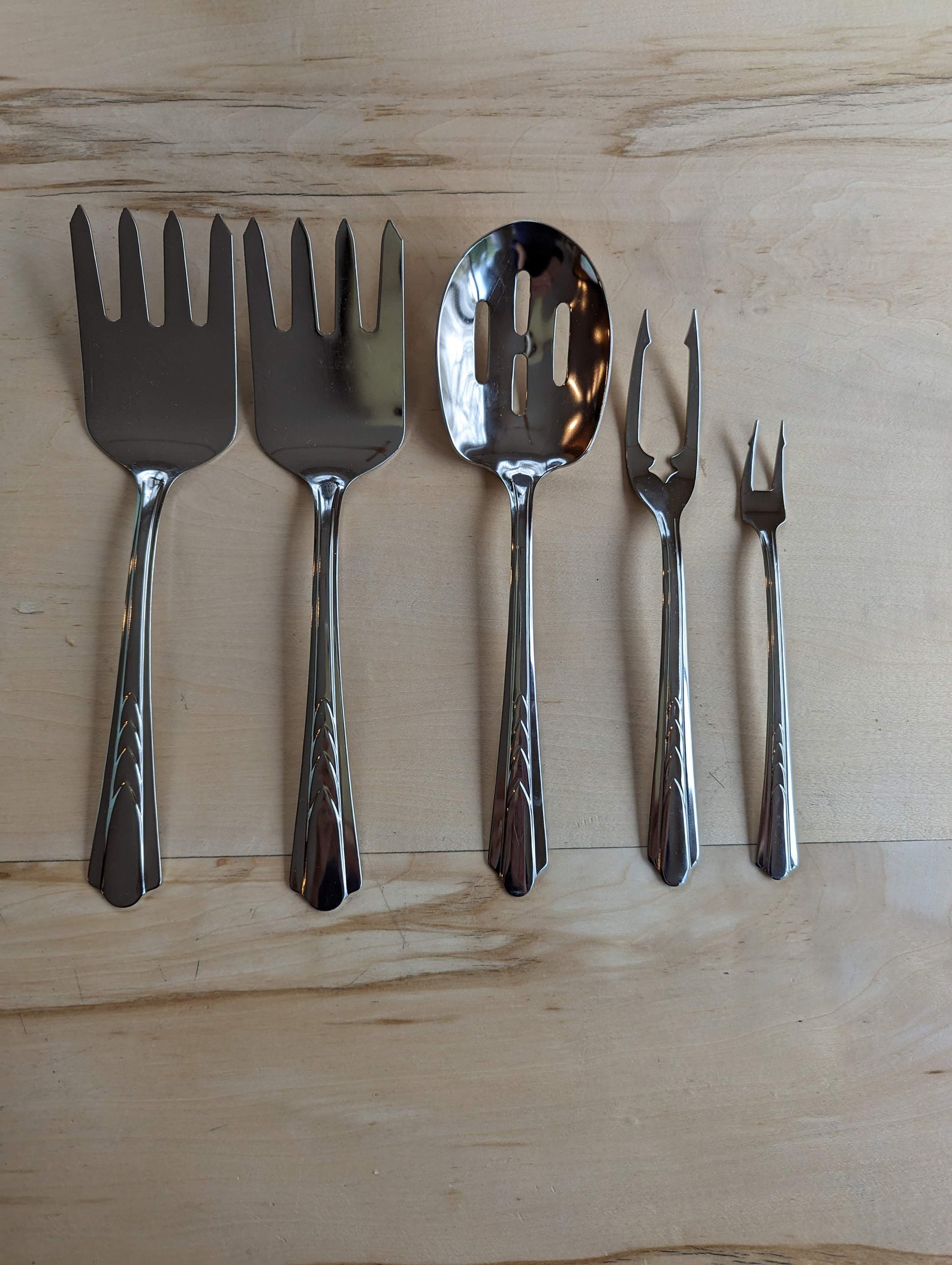 EKCO Stainless Serving Set, US Stainless Hostess Set With Box, Ekco ...