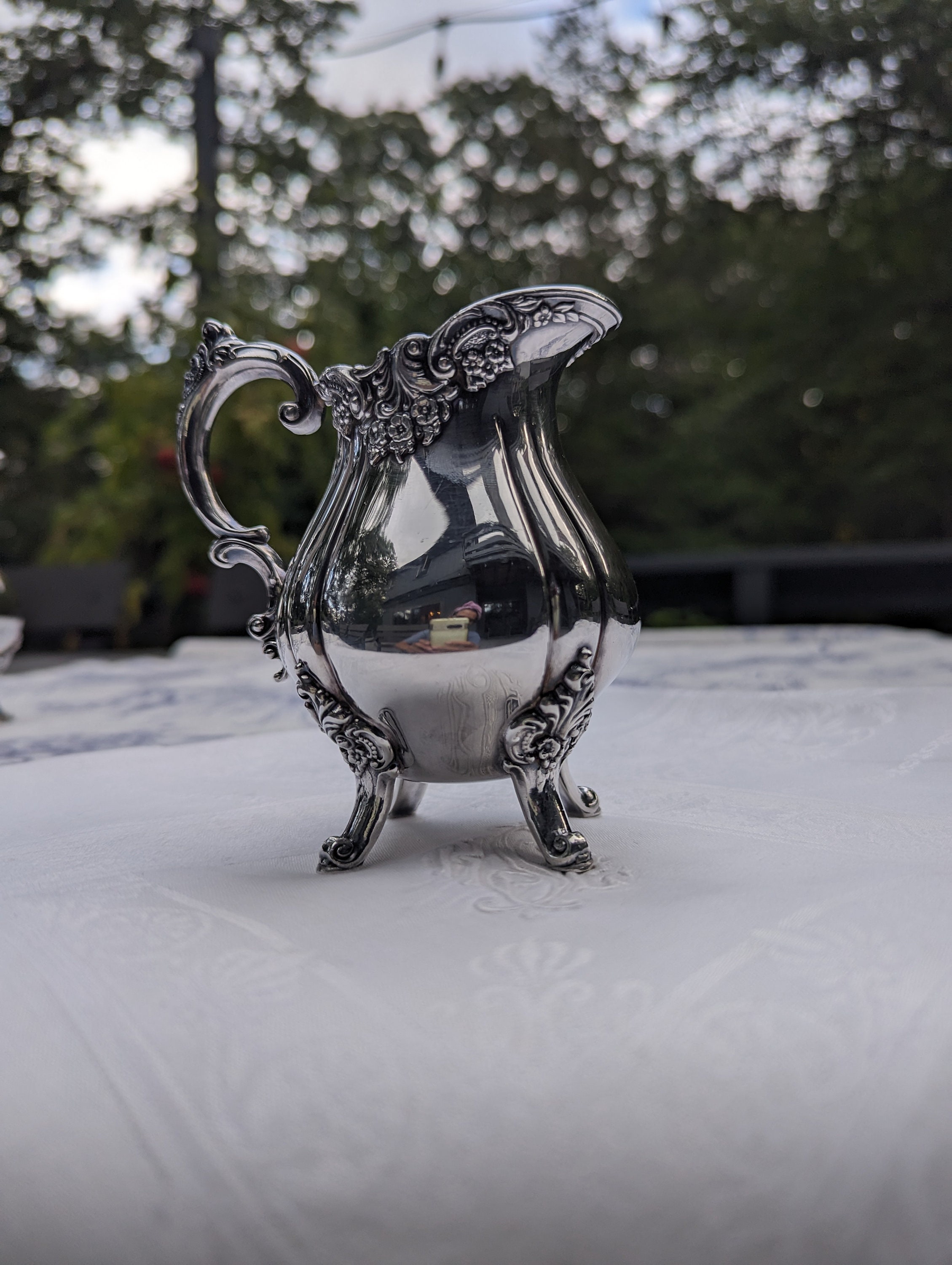 Vintage Silver Plated Baroque by Wallace Creamer, Ornate Silverplate ...