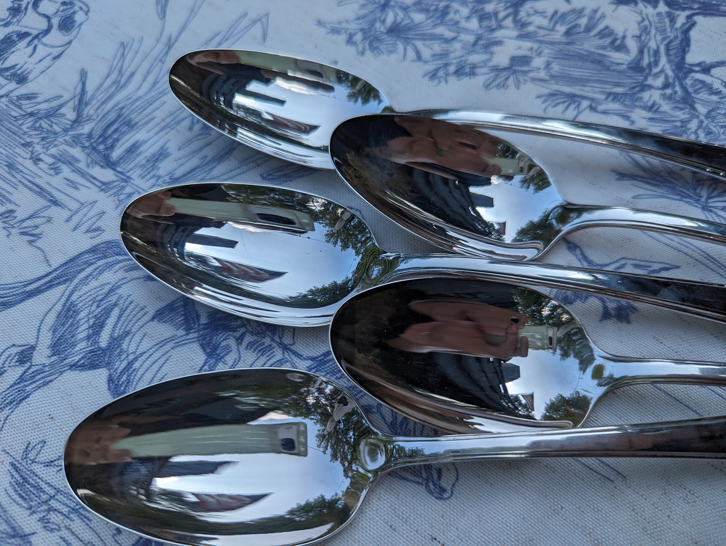 Radiance by Crown Silverplate Vintage Silver Plate Serving Spoons Set ...
