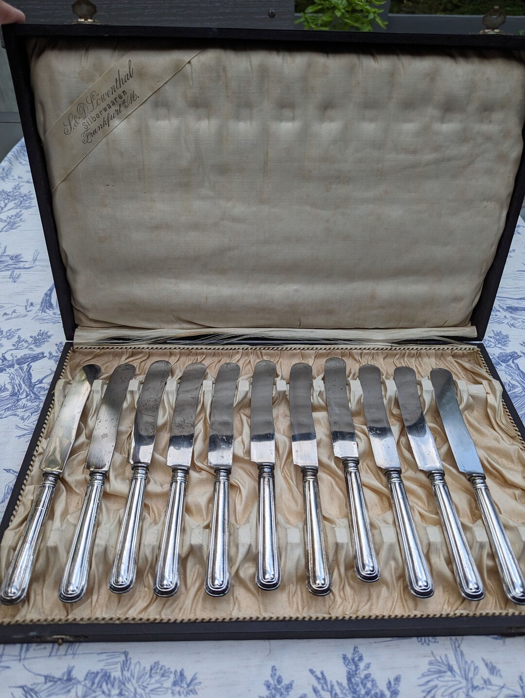Antique German Silver 800 Knives, Set of 11 Antique Silver Knives With ...