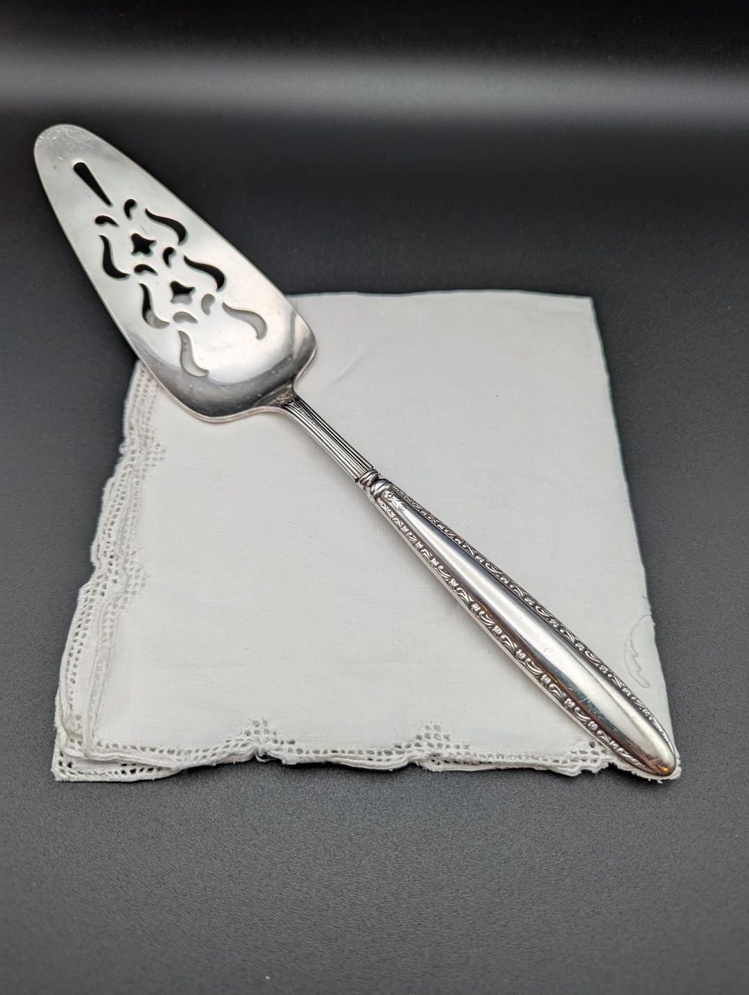 Vintage Sterling Silver Handle Cake and Pie Pierced Server 10.75" by ...