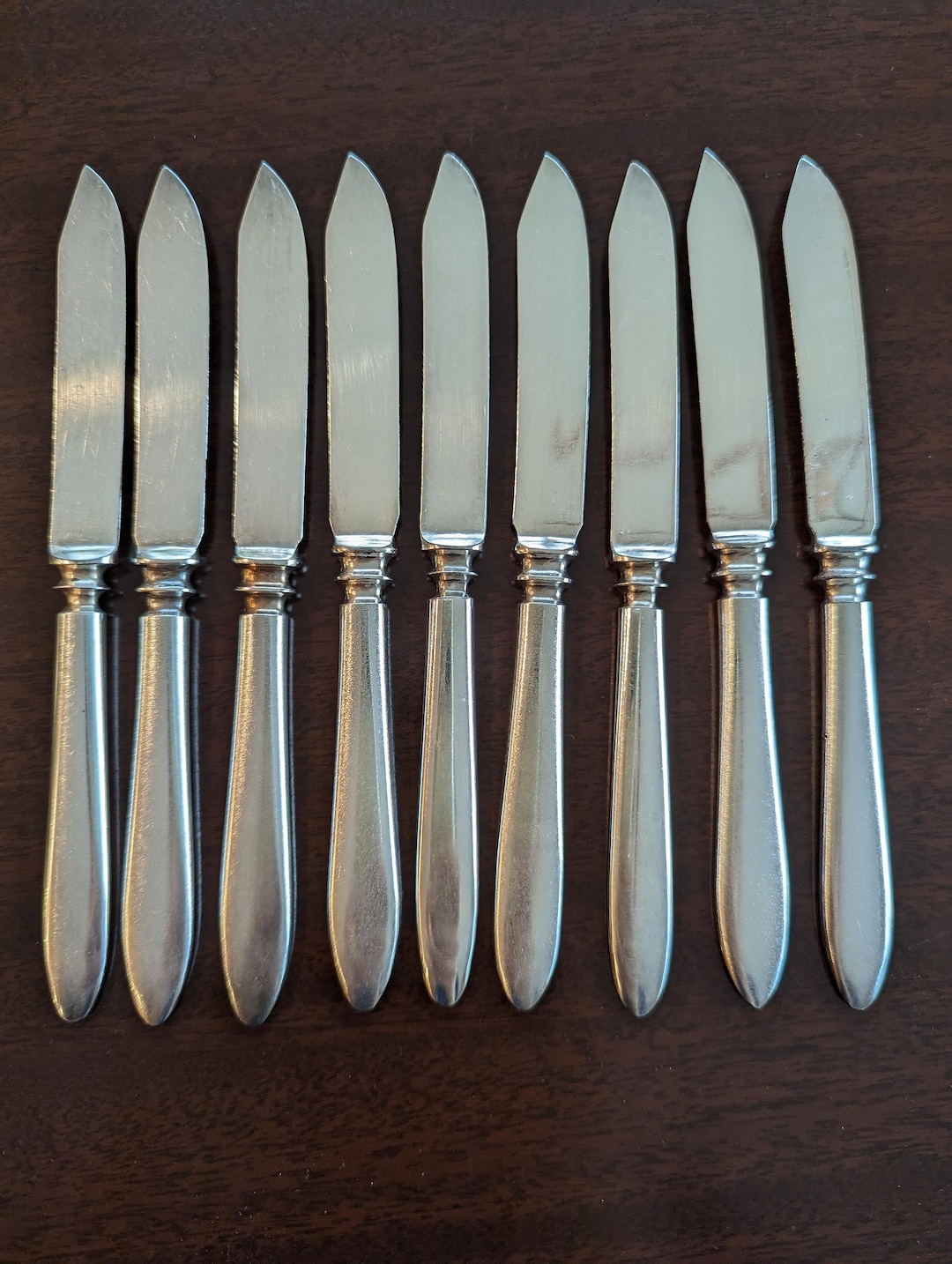 Antique Silverplate Knives Windsor by 1847 Rogers, Silver Plate Butter ...