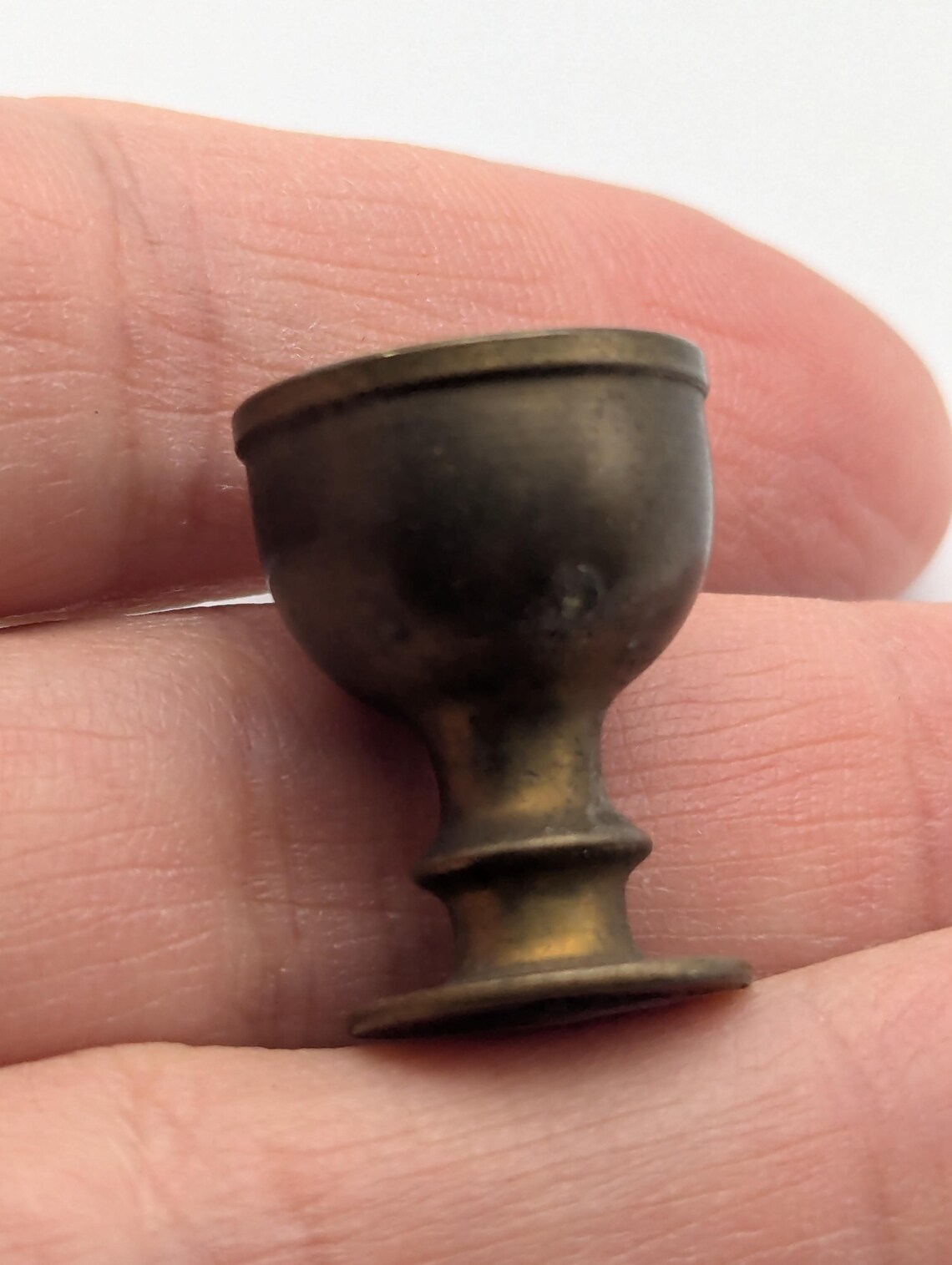 Miniature Mid Century Solid Brass Pedestal Cup, Dollhouse Midcentury ...