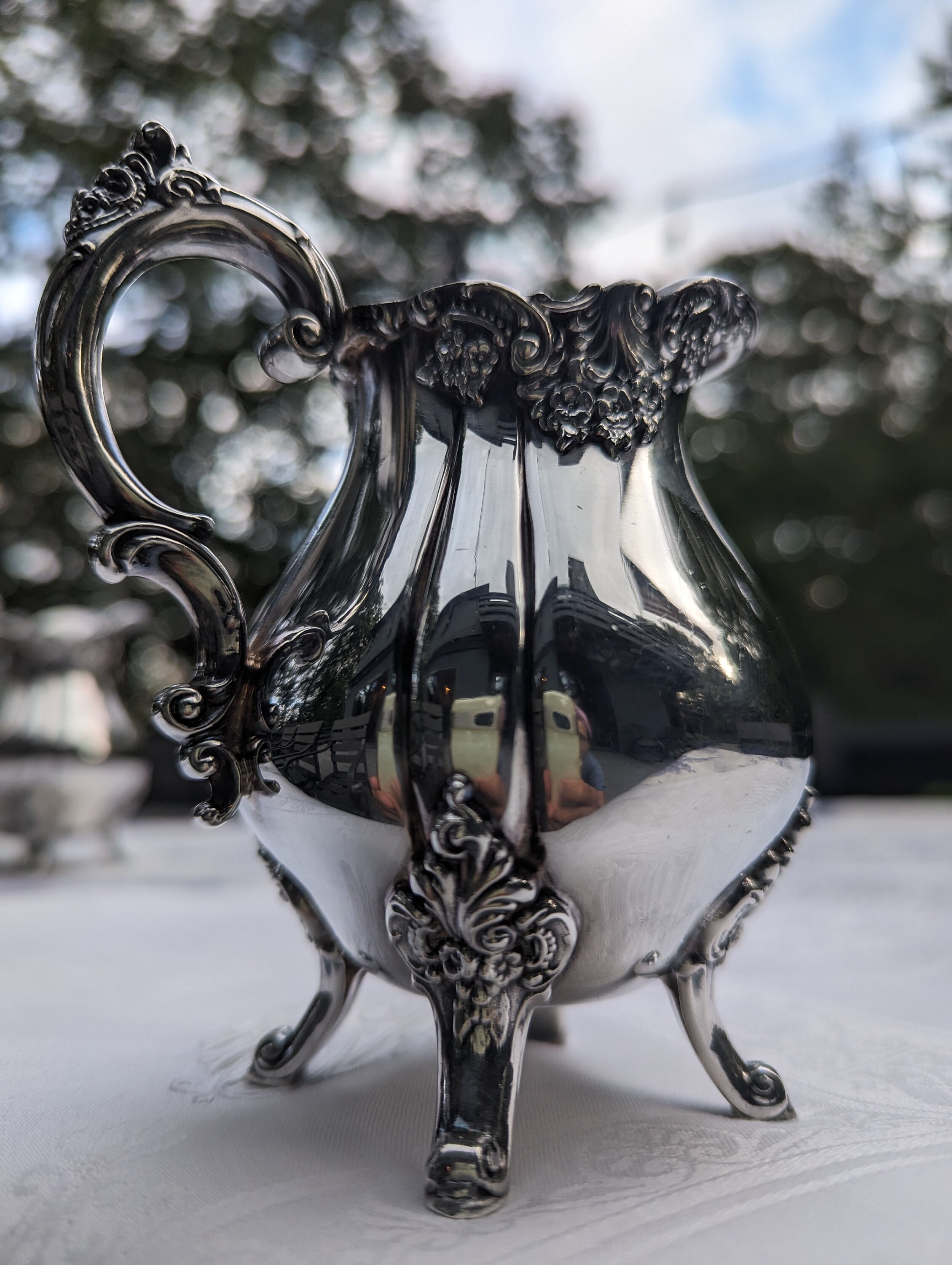 Vintage Silver Plated Baroque by Wallace Creamer, Ornate Silverplate ...