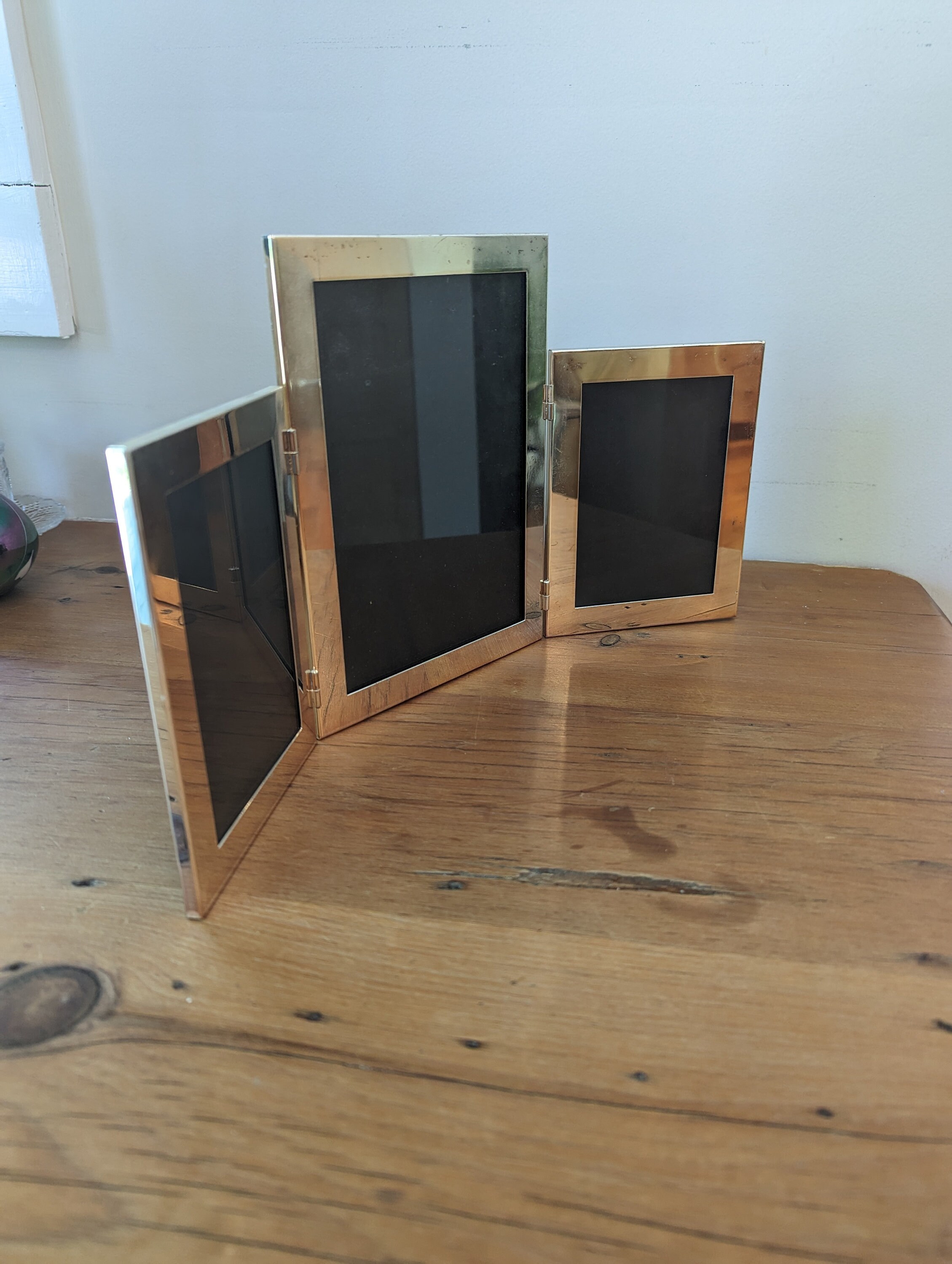 Vintage Folding Picture Frame Book Style Frame, Silverplate Milano ...